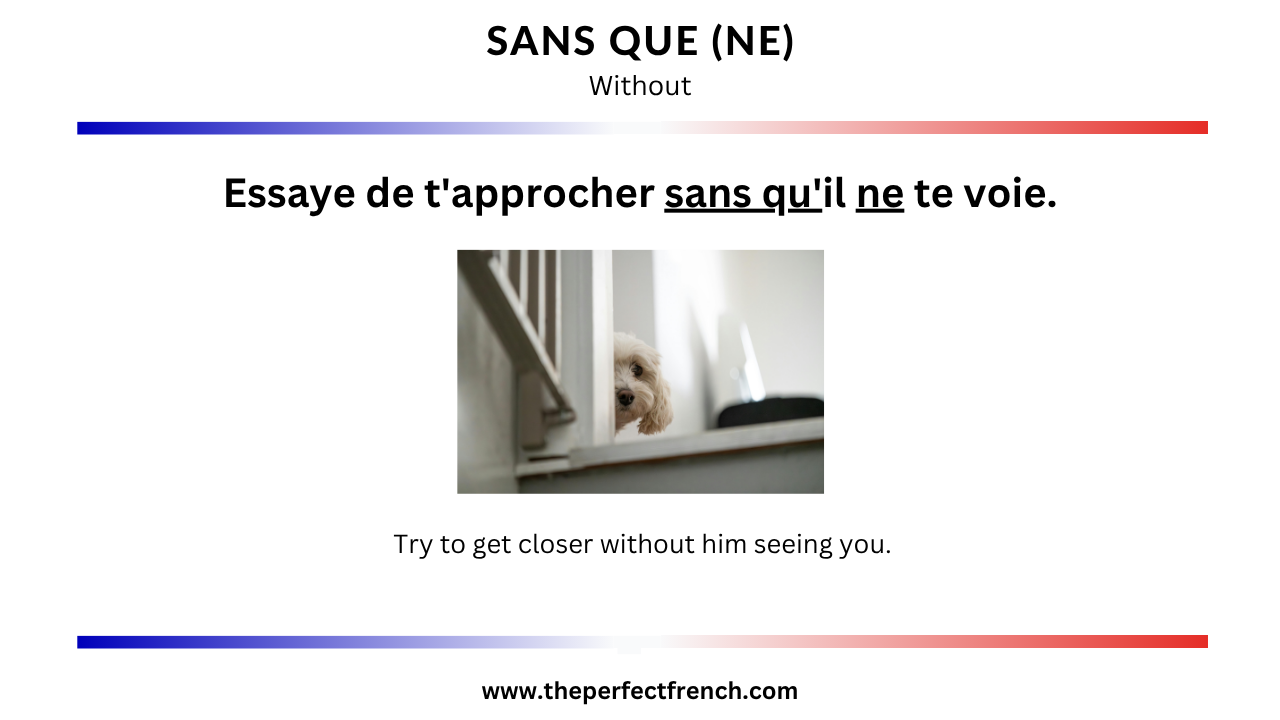 French Word of the Day - Sans que (Without)