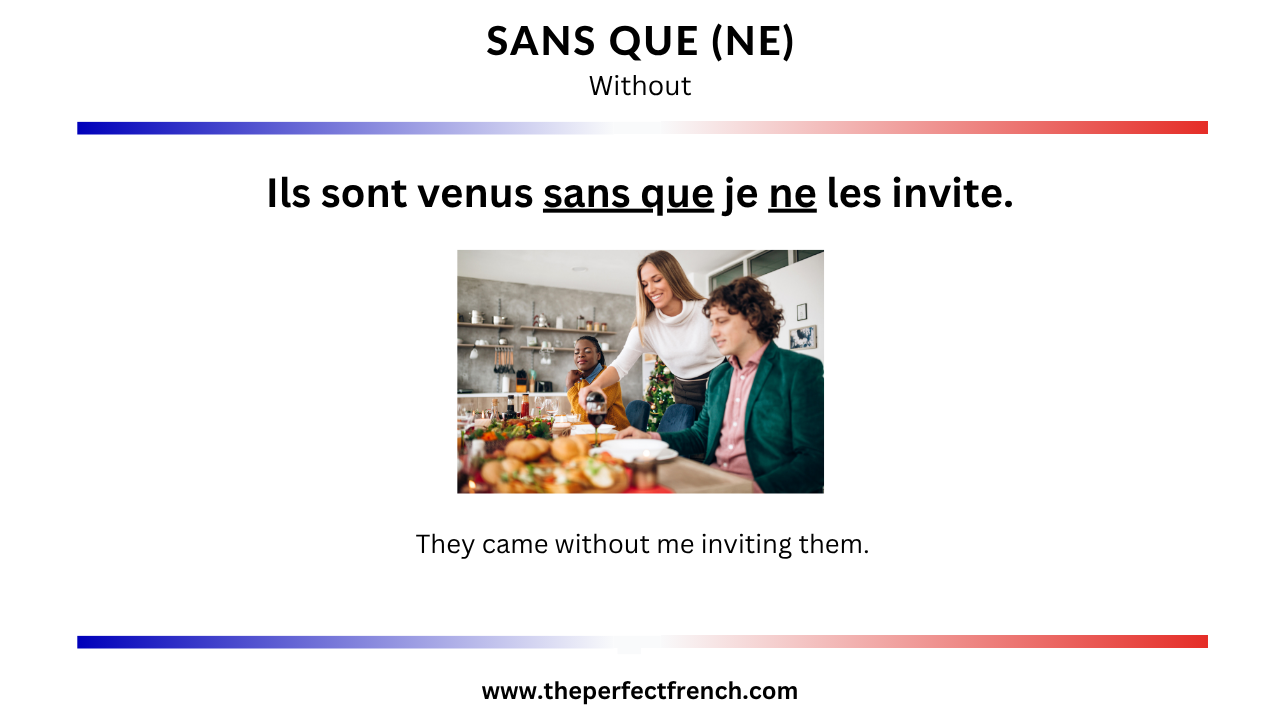 French Word of the Day - Sans que (Without)