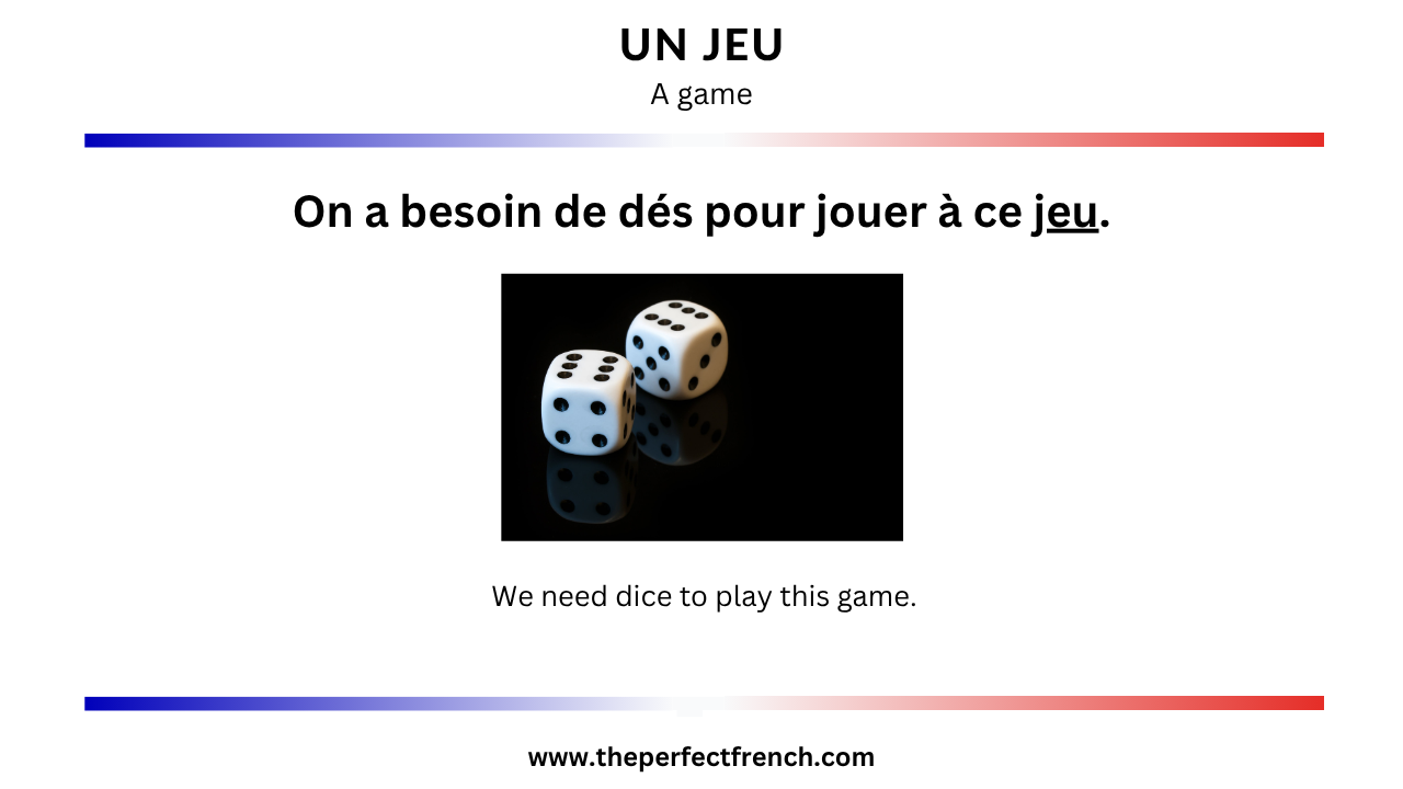 French Word of the Day - Un jeu (A Game)