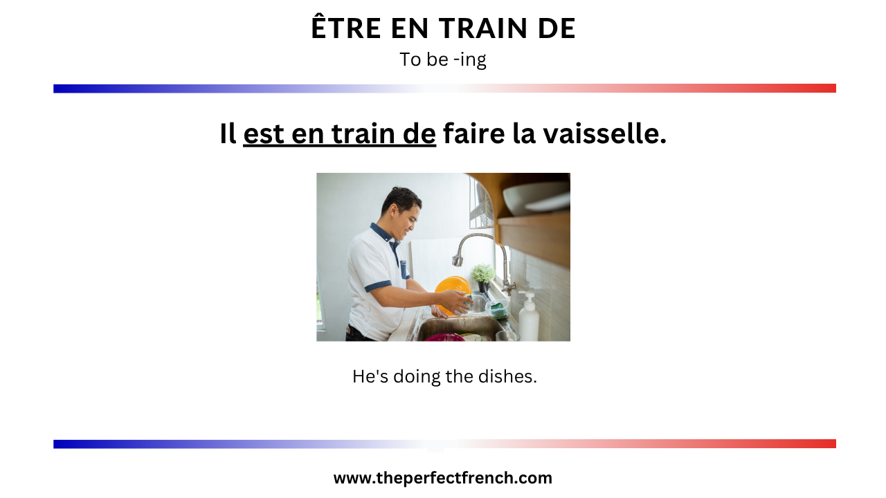 French Word of the Day - Être en train de (To Be -ing)