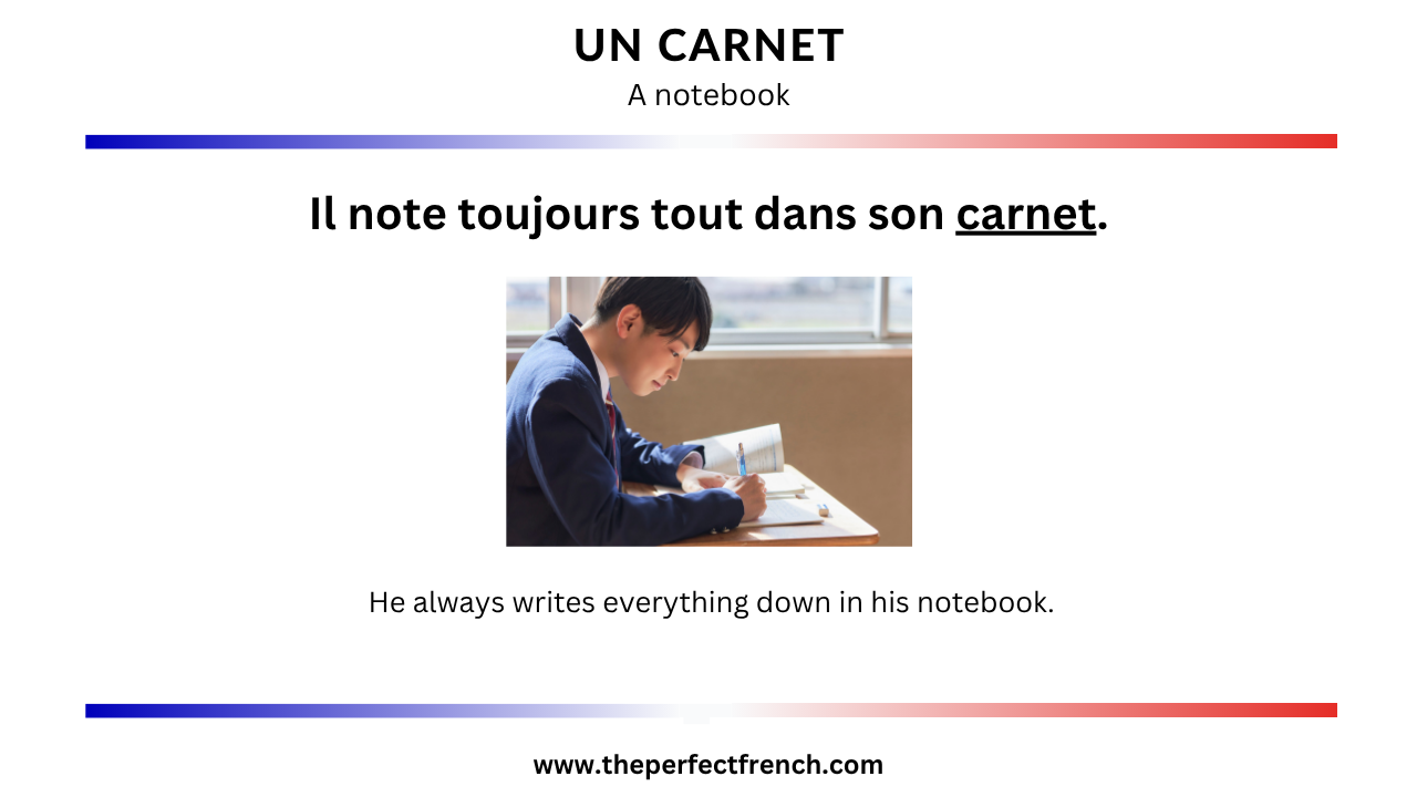 French Word of the Day - Un carnet (A Notebook)