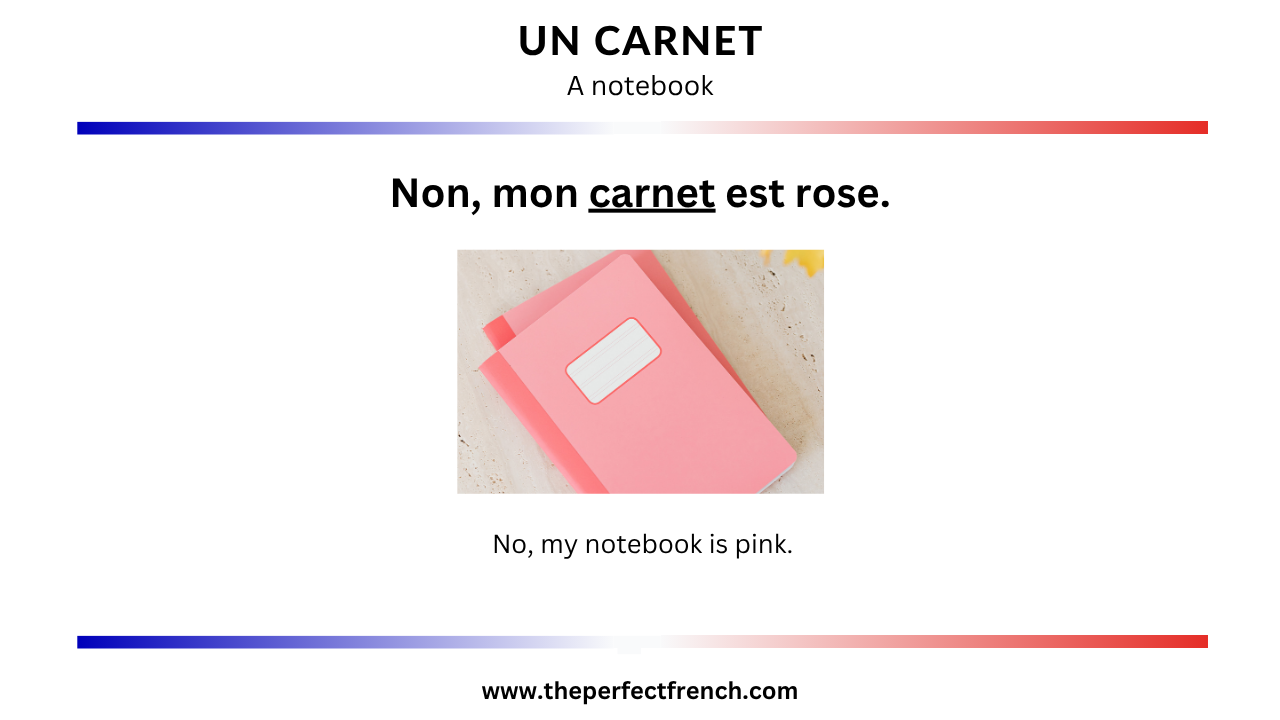 French Word of the Day - Un carnet (A Notebook)