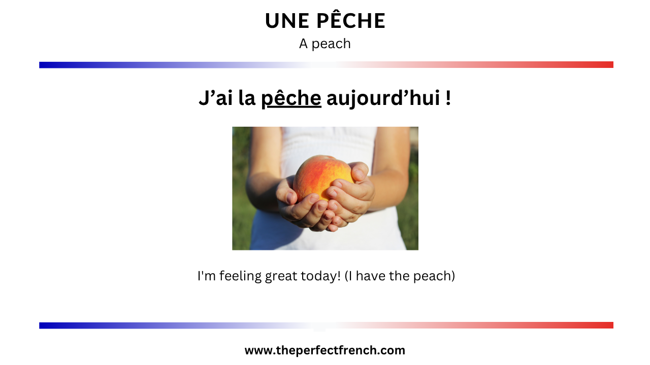 French Word of the Day - Une pêche (A Peach)
